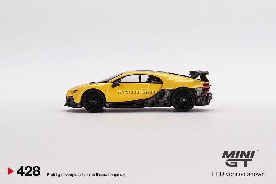 MINI GT 1/64 #428 BUGATTI CHIRON PUR SPORT YELLOW