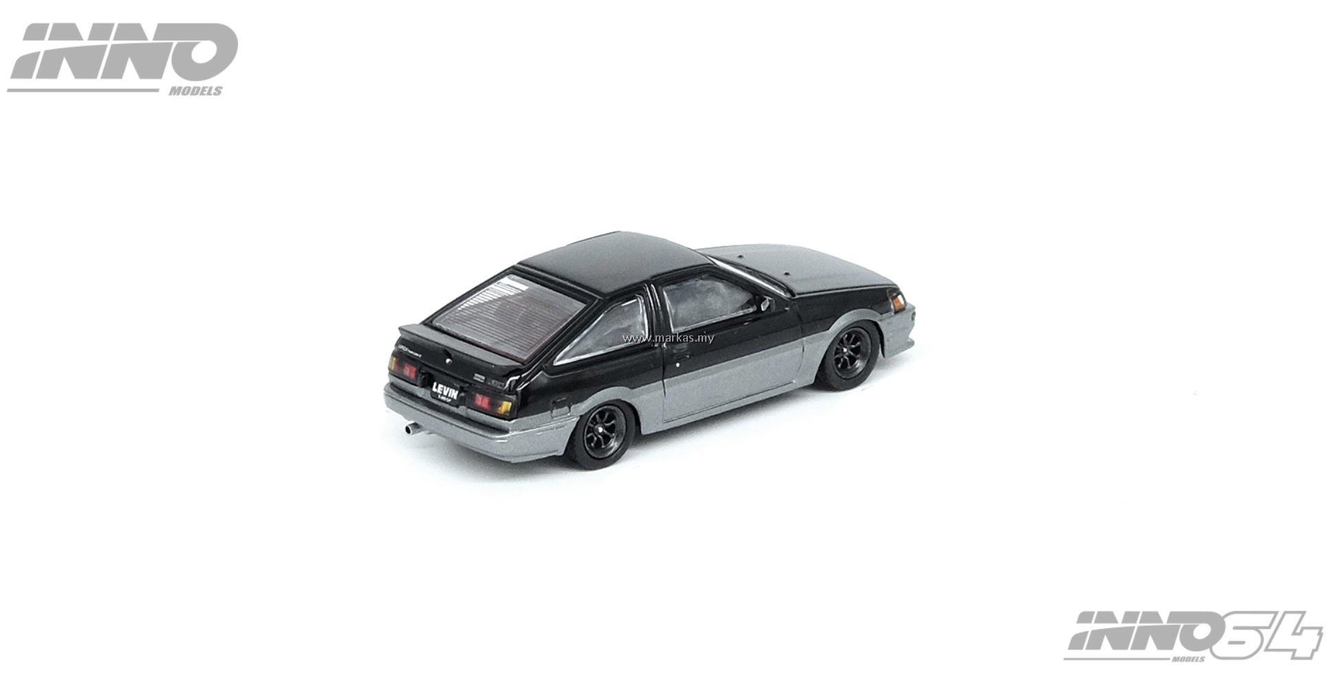 INNO MODELS INNO64 1/64 TOYOTA COROLLA LEVIN AE86 BLACK GREY