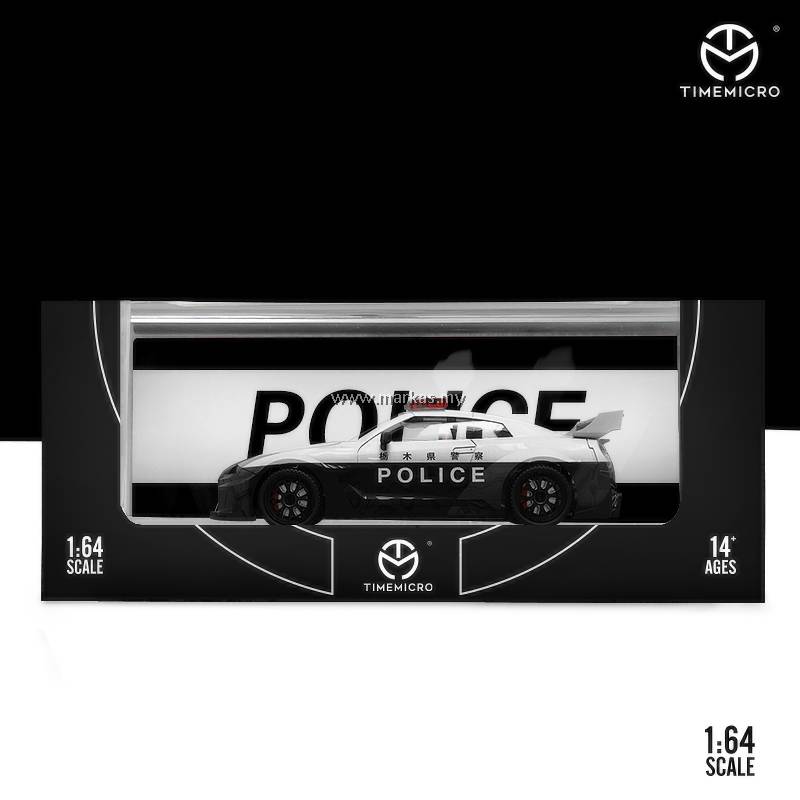 TIME MICRO 1/64 NISSAN GTR 3.0 JAPAN POLICE LIVERY