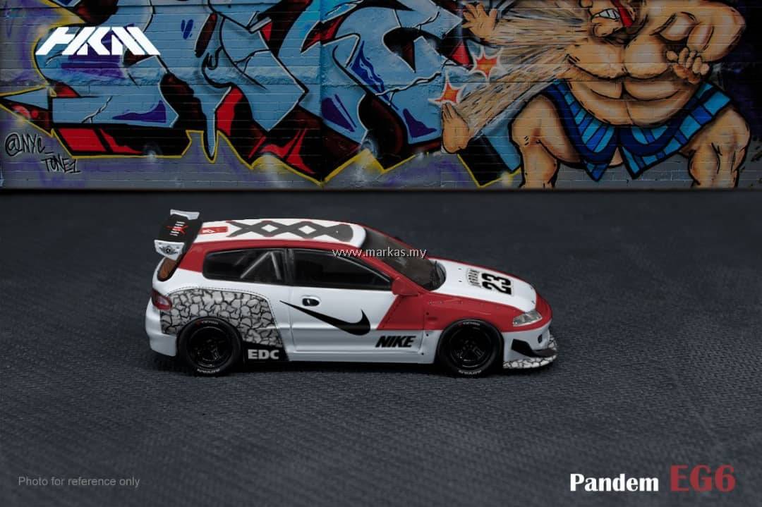(PO) HKM PREMIUM 1/64 HONDA CIVIC EG6 PANDEM ROCKET BUNNY NIKE LIVERY