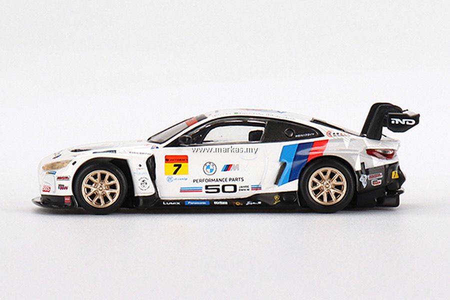 (PO) MINI GT JAPAN EXCLUSIVE 1/64 #484 BMW M4 GT3 #7 BMW TEAM STUDIE x CSL