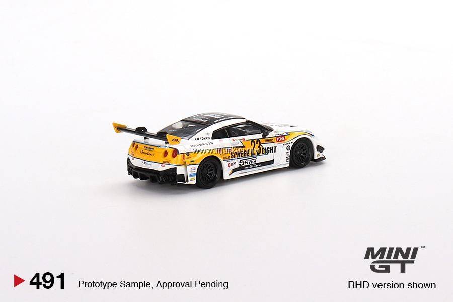 (PO) MINI GT 1/64 #491 NISSAN LB-SILHOUETTE WORKS GT 35GT-RR VER.2 LB ...
