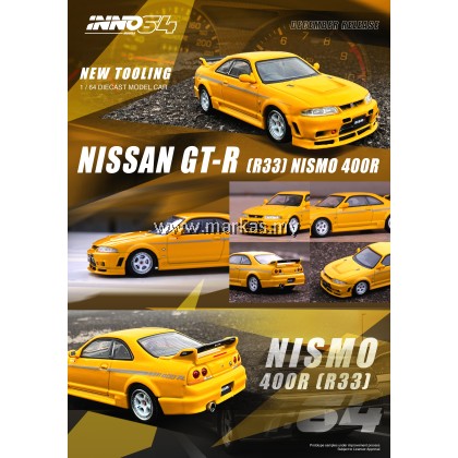 (PO) INNO MODELS INNO64 1/64 NISSAN SKYLINE GT-R R33 NISMO 400R ...