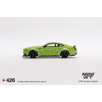 MINI GT 1/64 #426 LB-WORKS FORD MUSTANG GRABBER LIME