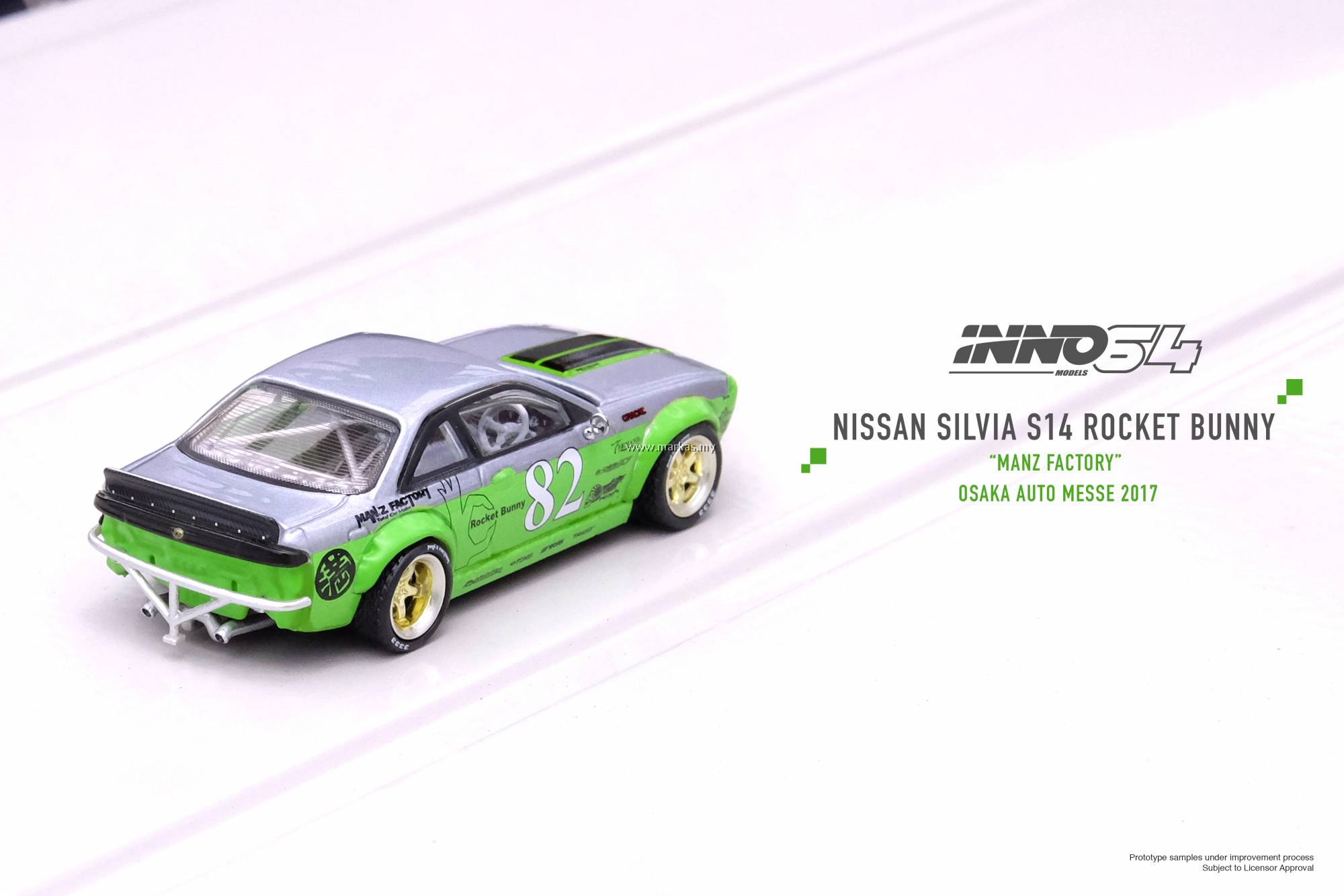 INNO MODELS INNO64 1/64 NISSAN SILVIA S14 ROCKET BUNNY MANZ FACTORY ...