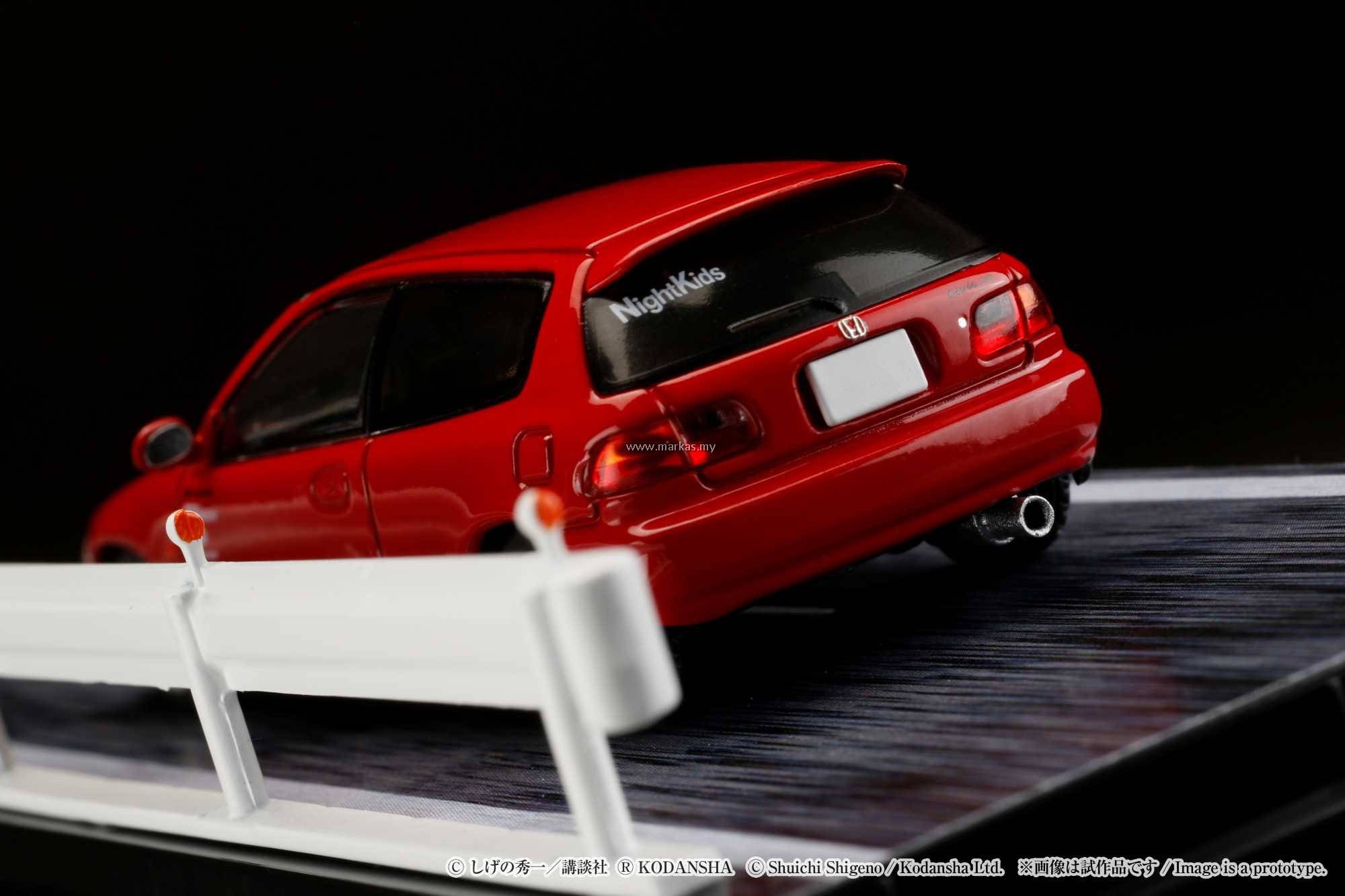 HOBBY JAPAN HJ641017HR 1/64 HONDA CIVIC EG6 MYOGI NIGHT KIDS / SHINGO ...