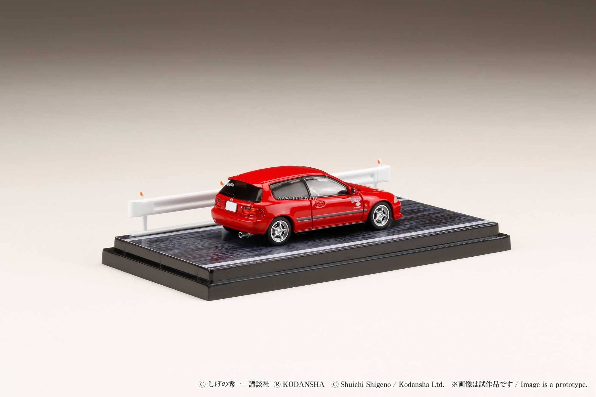 HOBBY JAPAN HJ641017HR 1/64 HONDA CIVIC EG6 MYOGI NIGHT KIDS / SHINGO ...