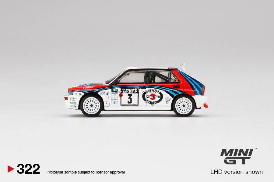 MINI GT 1/64 #322 LANCIA DELTA HF INTEGRALE EVOLUZIONE 1992 RALLY 1000 ...