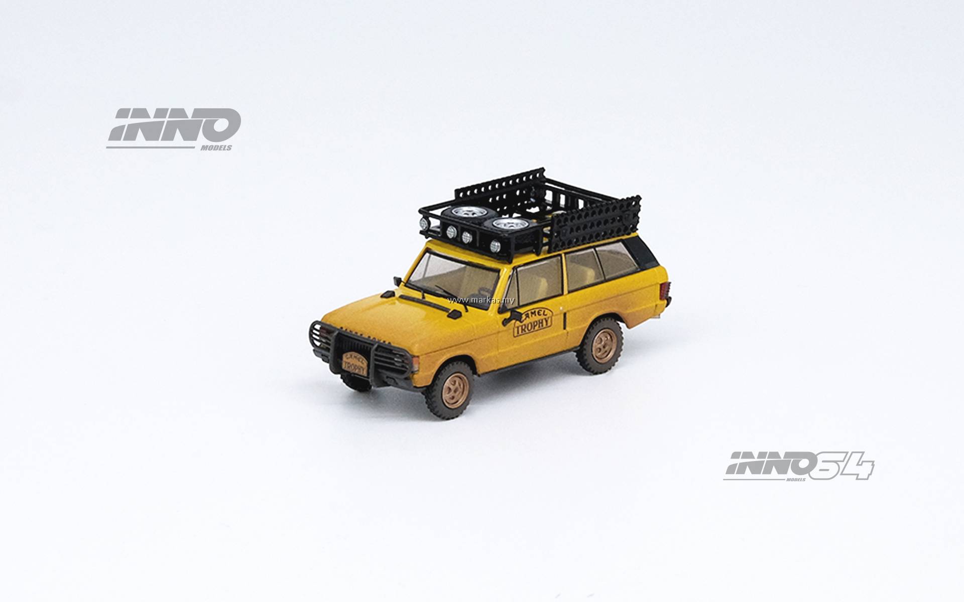 INNO MODELS INNO64 1/64 RANGE ROVER CLASSIC CAMEL TROPHY DUST EFFECT