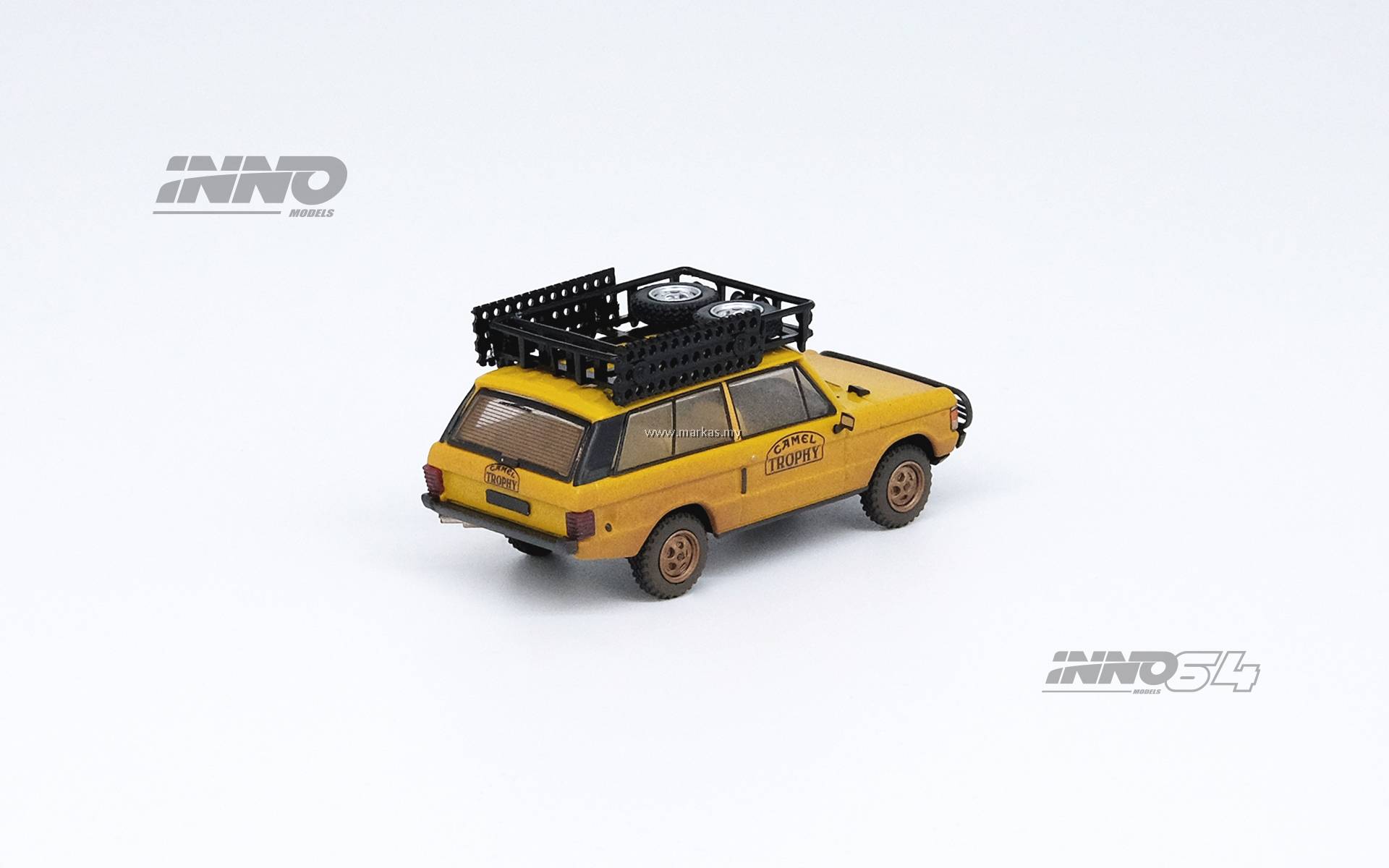 INNO MODELS INNO64 1/64 RANGE ROVER CLASSIC CAMEL TROPHY DUST EFFECT