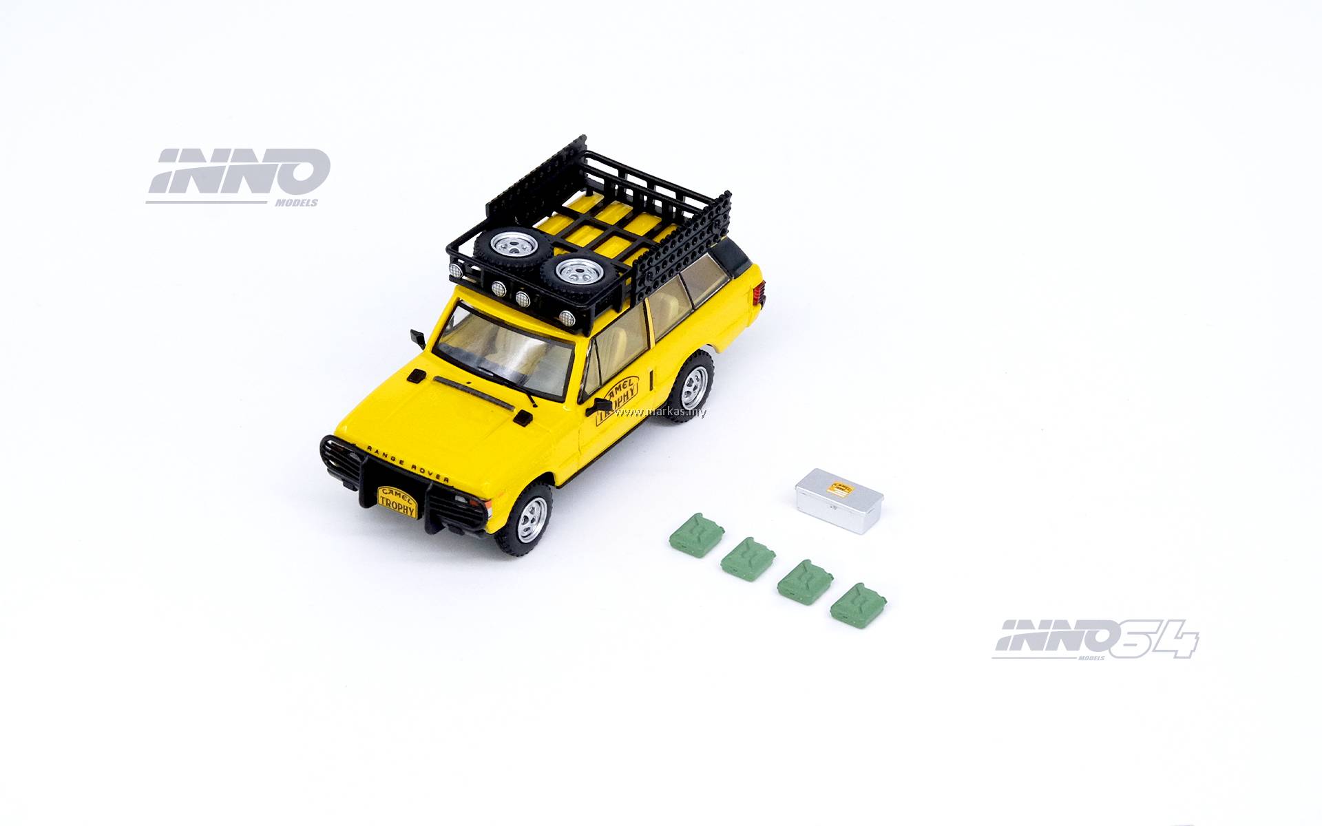 INNO MODELS INNO64 1/64 RANGE ROVER CLASSIC CAMEL TROPHY
