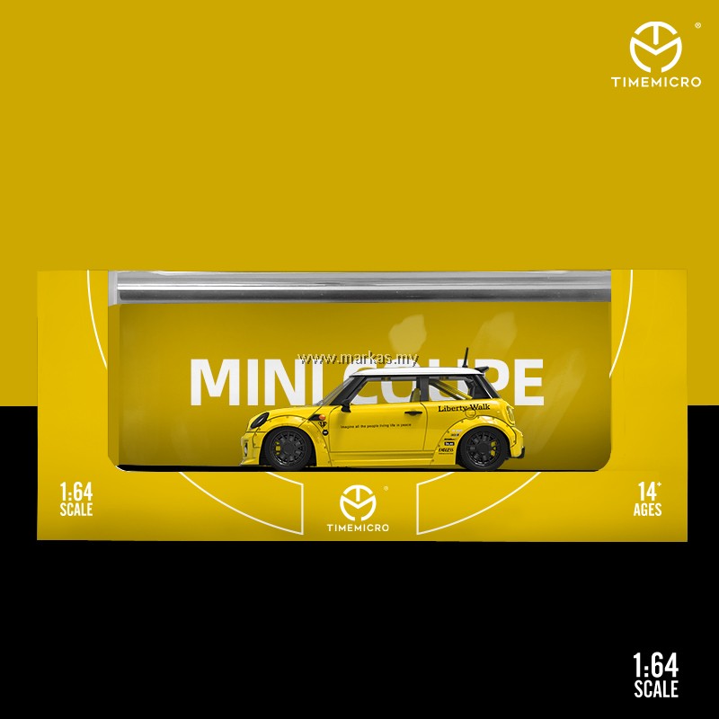 TIME MICRO 1/64 LBWK MINI COOPER YELLOW
