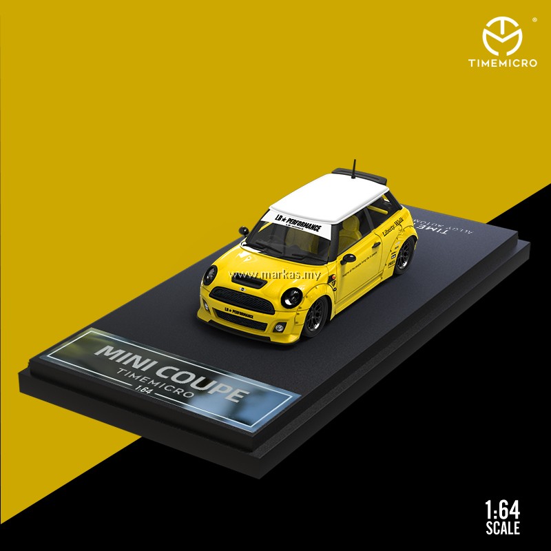 TIME MICRO 1/64 LBWK MINI COOPER YELLOW