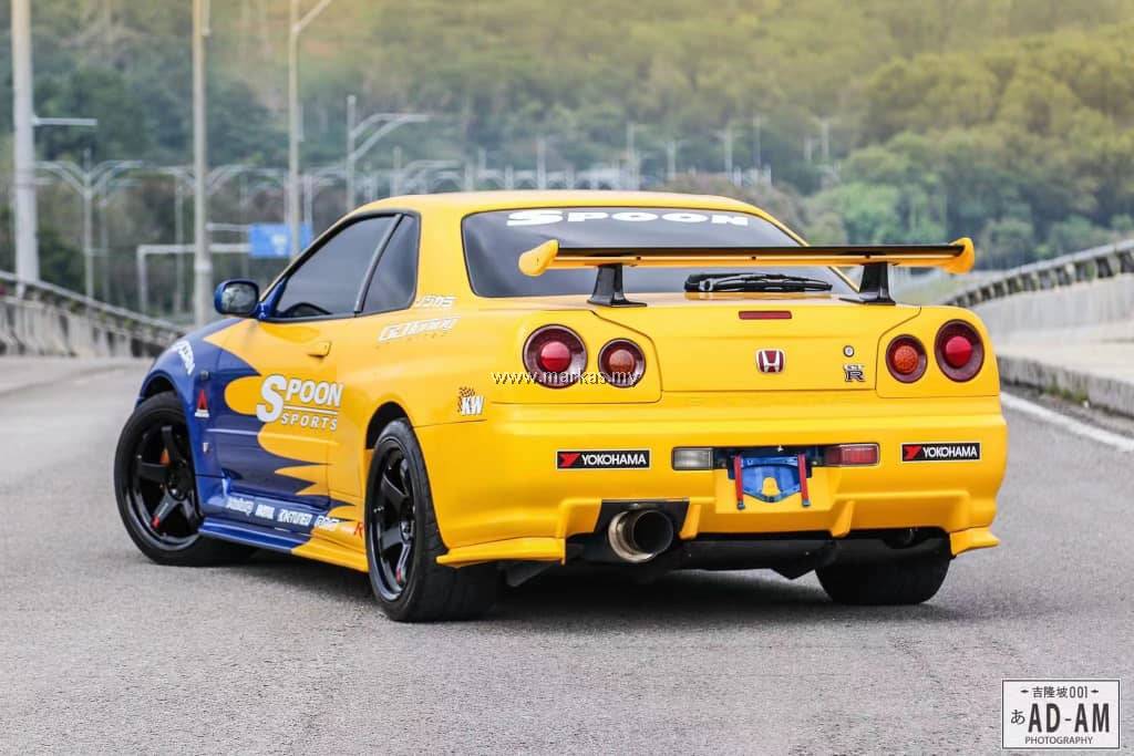 STANCE HUNTERS X GHOST PLAYER 1/64 NISSAN SKYLINE GT-R R34 HKS SPOON CUSTOM EDITION