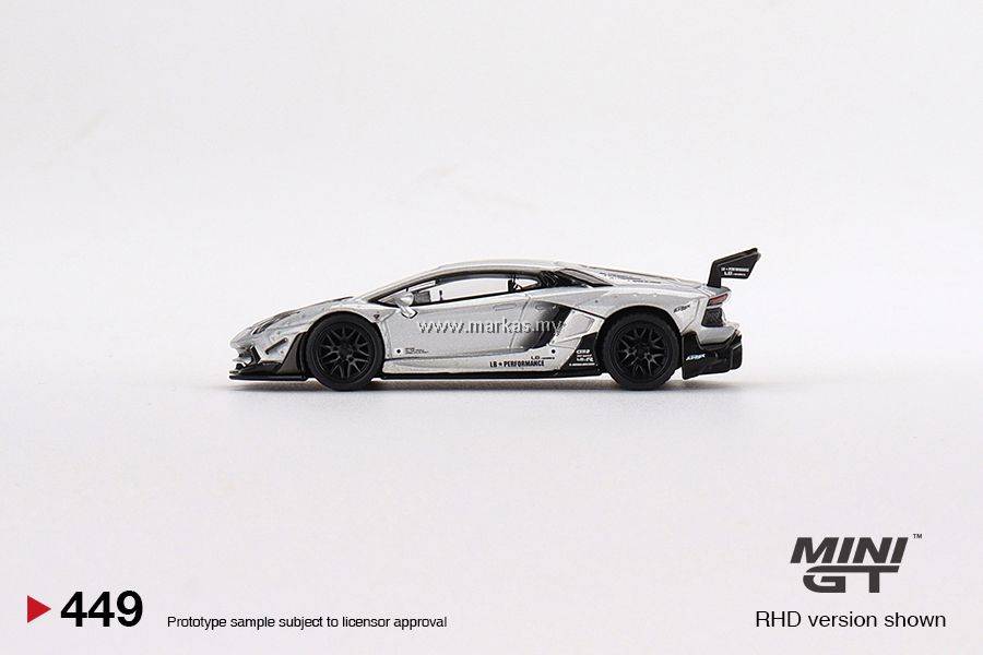 MINI GT 1/64 #449 LB WORKS LAMBORGHINI AVENTADOR LIMITED EDITION MATT ...