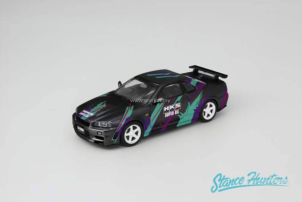 STANCE HUNTERS X ART WORKS 1/64 NISSAN GT-R R34 HKS