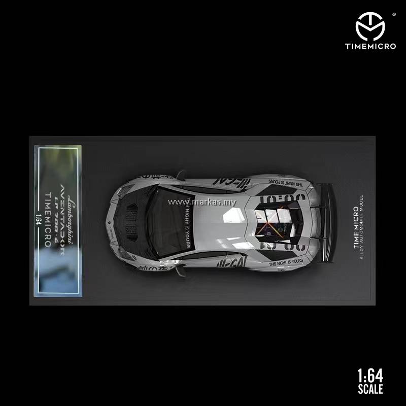 TIME MICRO 1/64 LAMBORGHINI LBWK AVENTADOR LP700-4 COMBAT GREY