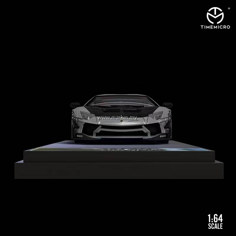 TIME MICRO 1/64 LAMBORGHINI LBWK AVENTADOR LP700-4 COMBAT GREY