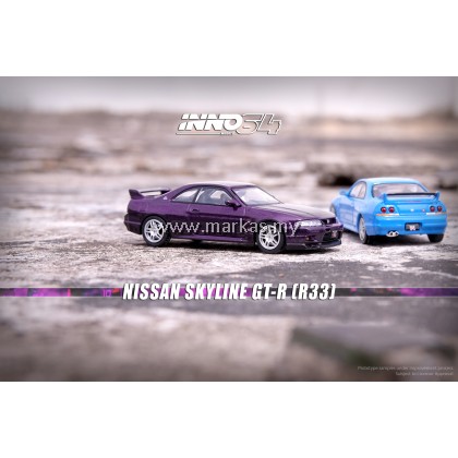 INNO MODELS INNO64 1/64 NISSAN SKYLINE GT-R R33 MIDNIGHT PURPLE
