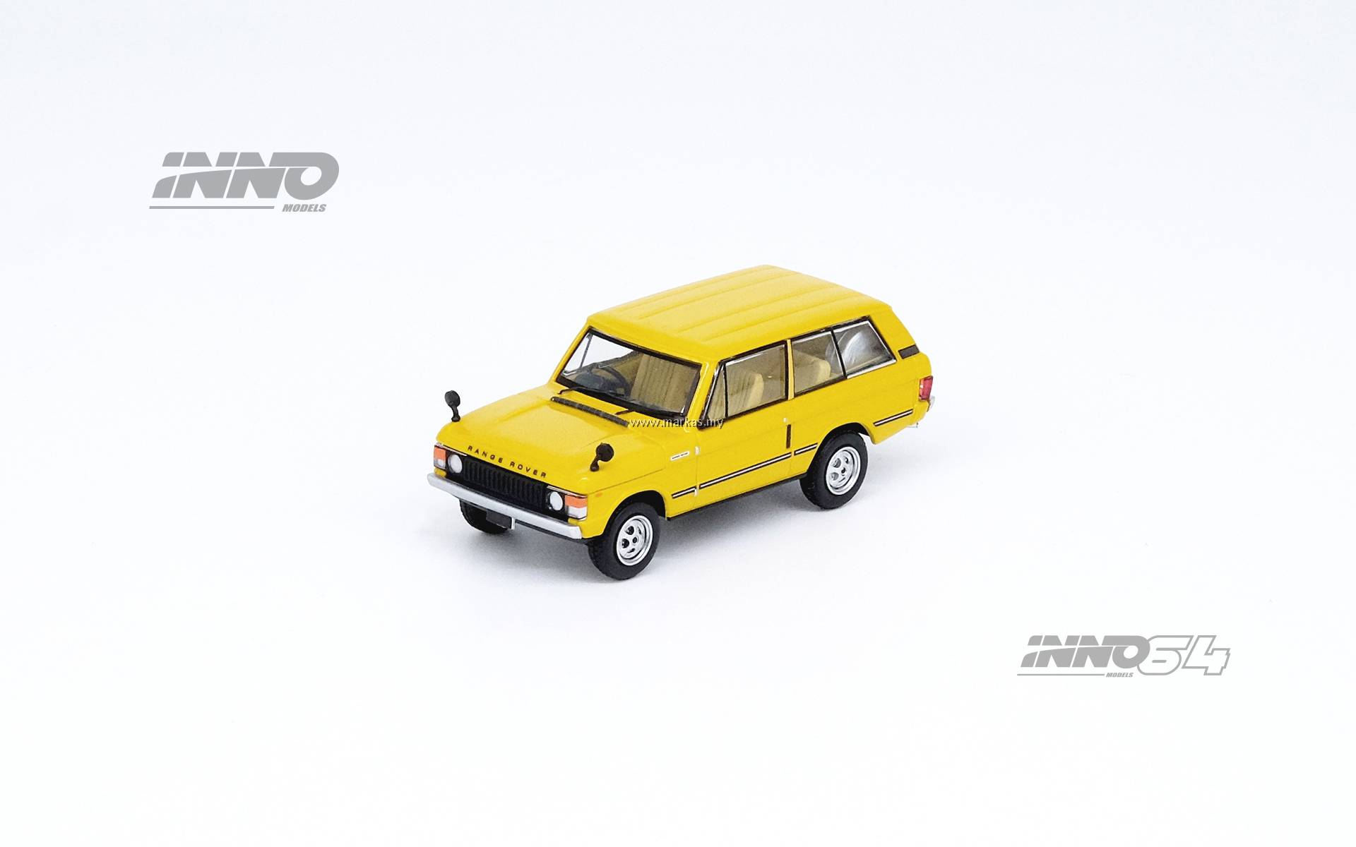 (PO) INNO MODELS INNO64 1/64 RANGE ROVER CLASSIC SANGLOW YELLOW