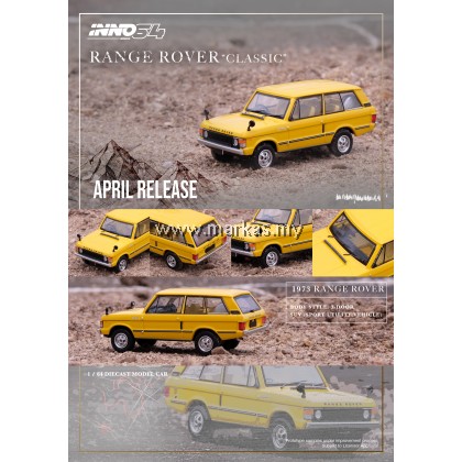 (PO) INNO MODELS INNO64 1/64 RANGE ROVER CLASSIC SANGLOW YELLOW