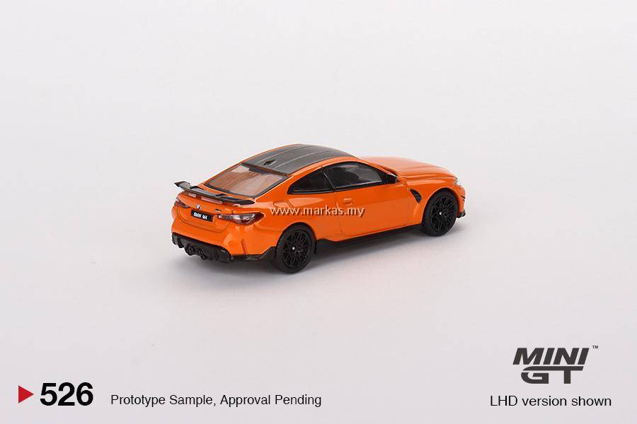 (PO) MINI GT 1/64 #526 BMW M4 M-PERFORMANCE (G82) FIRE ORANGE
