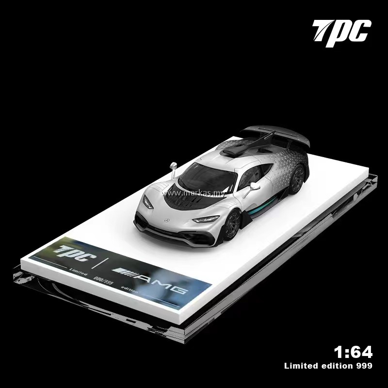 (PO) TPC 1/64 MERCEDES AMG PROJECT ONE GT3R SILVER STARLIGHT
