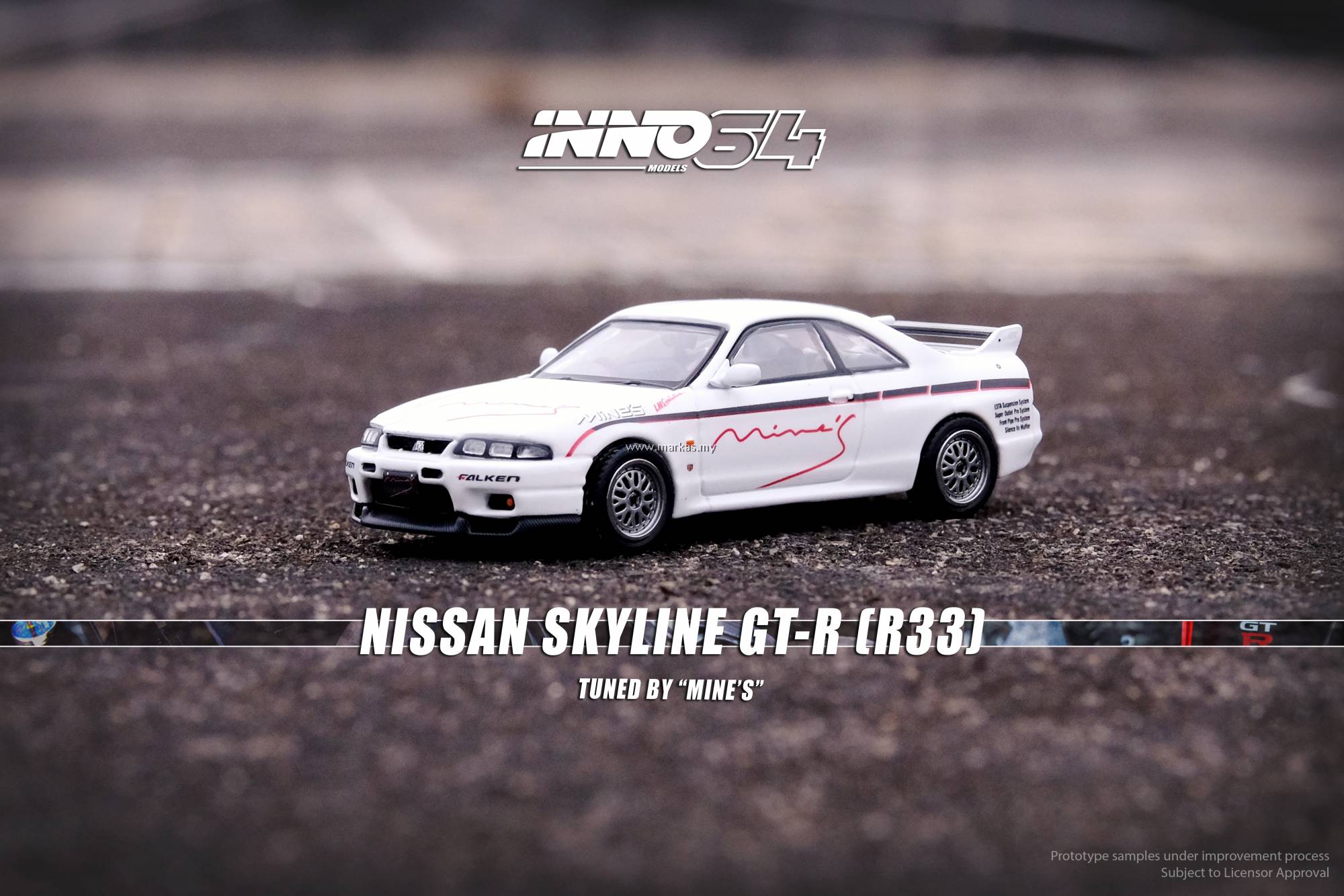 INNO MODELS INNO64 1/64 NISSAN SKYLINE GT-R R33 TUNED BY MINE'S