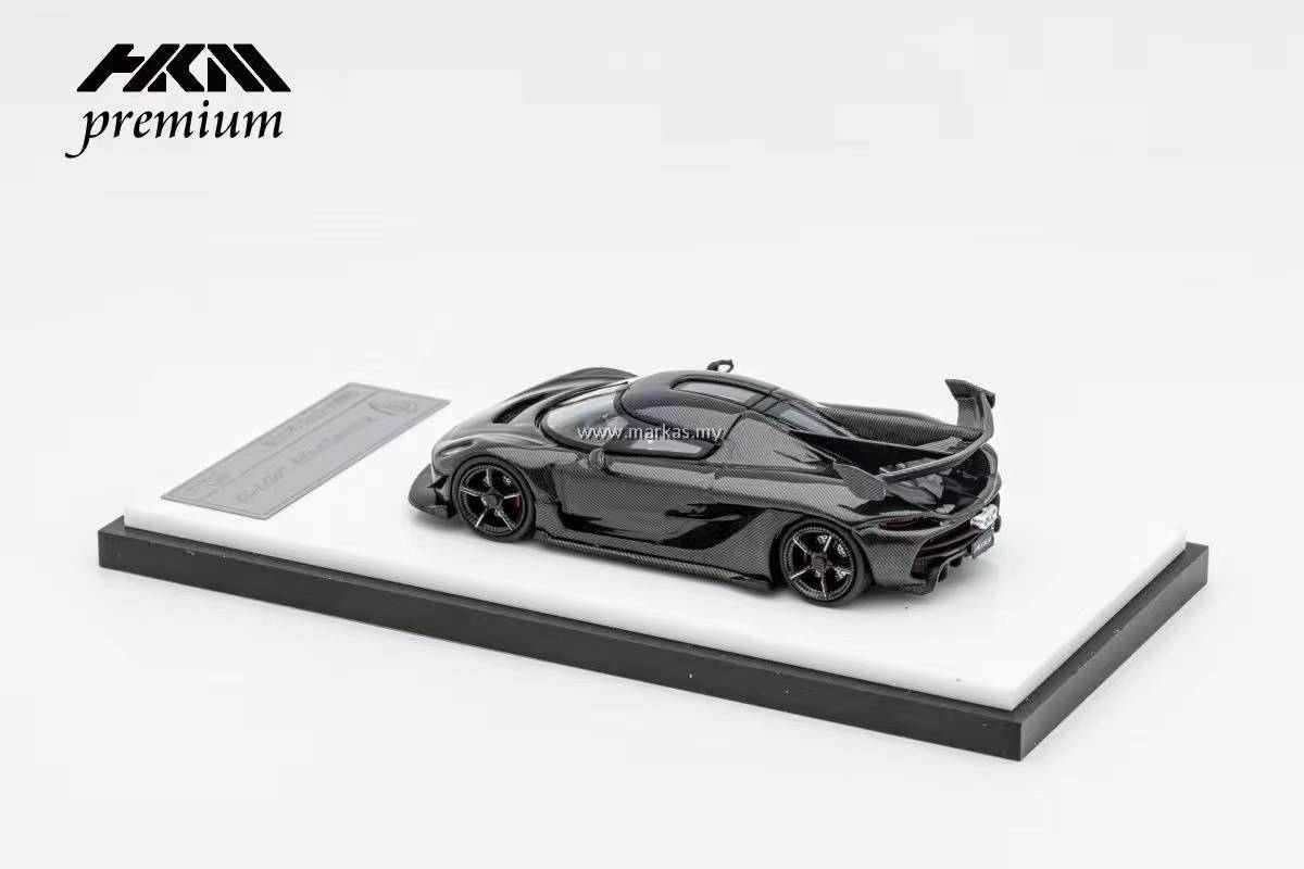 (PO) HKM PREMIUM 1/64 KOENIGSEGG JESKO ATTACK FULL CARBON BLACK