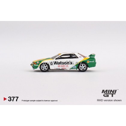 MINI GT 1/64 #377 NISSAN GT-R R32 GR.A #2 1991 MACAU GP
