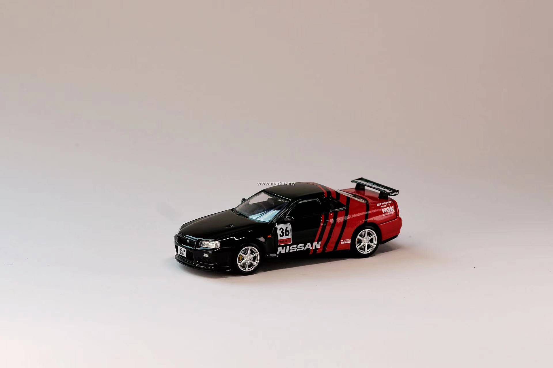 STANCE HUNTERS X GHOST PLAYER 1/64 NISSAN SKYLINE GT-R R34 ADVAN LIVERY
