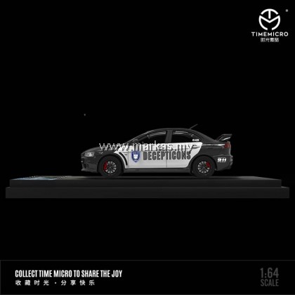 (PO) TIME MICRO 1/64 MITSUBISHI LANCER EVO X DECEPTICON POLICE