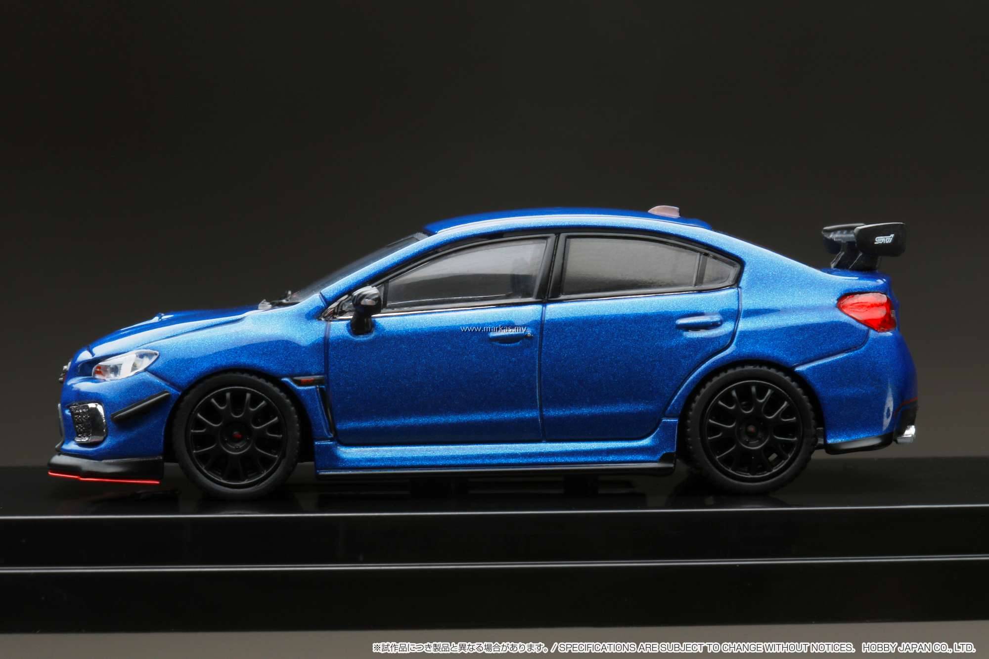 HOBBY JAPAN 1/64 HJ641040BL SUBARU WRX STI RA-R FULL-OPTION WITH ENGINE ...