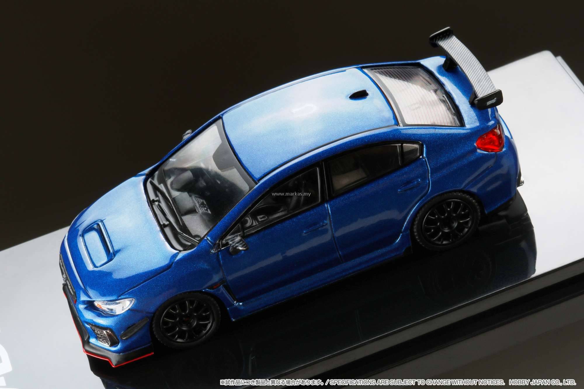 HOBBY JAPAN 1/64 HJ641040BL SUBARU WRX STI RA-R FULL-OPTION WITH ENGINE ...