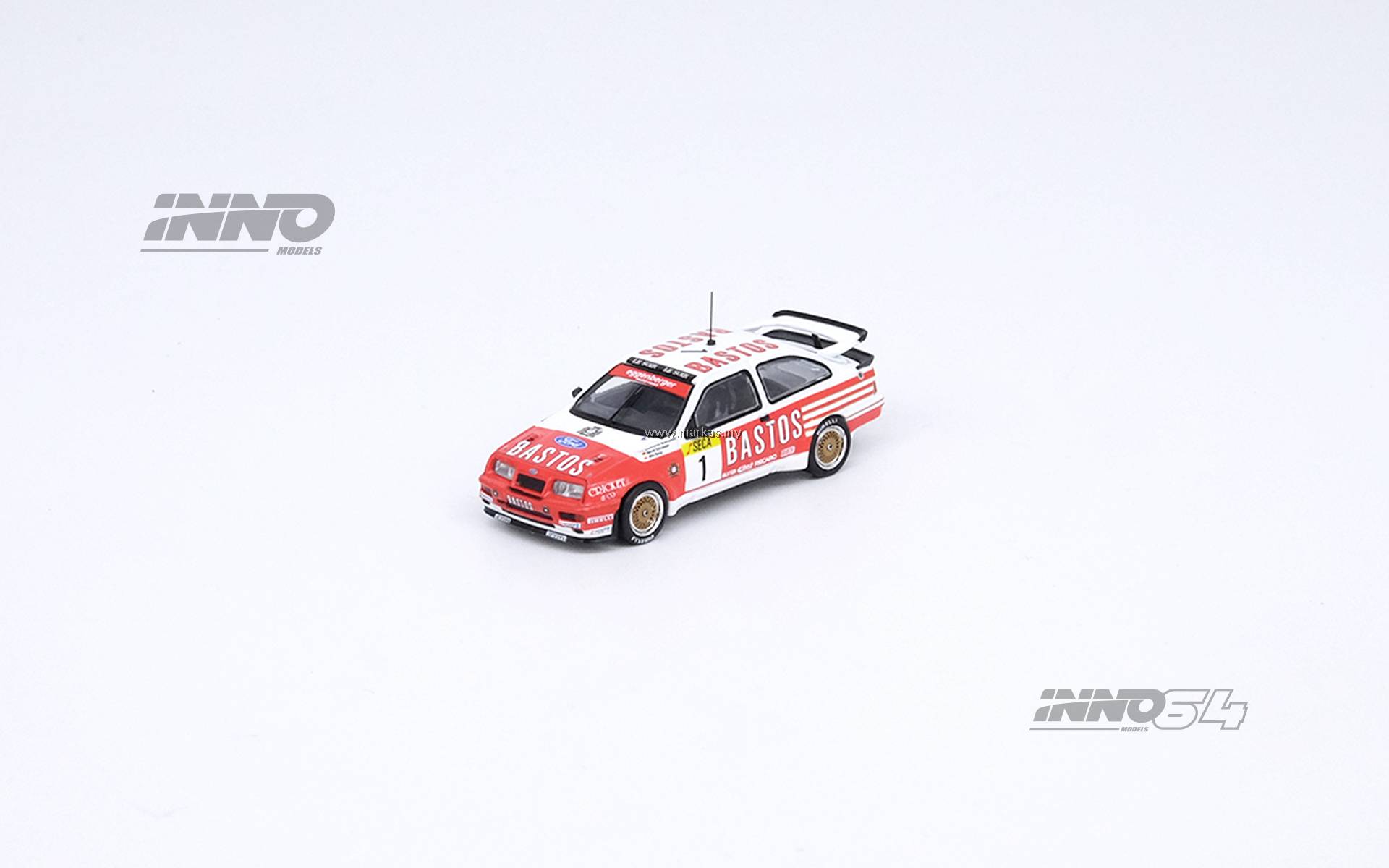 (PO) INNO MODELS INNO64 1/64 FORD SIERRA RS500 COSWORTH #1 BASTOS SPA ...