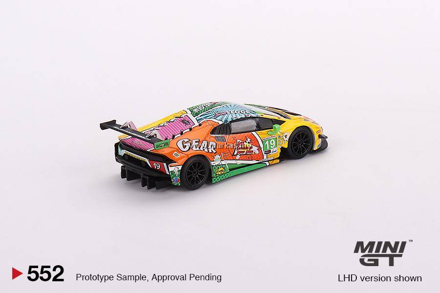(PO) MINI GT 1/64 #552 LAMBORGHINI HURACAN GT3 Evo #19 GEAR RACING 2020 ...