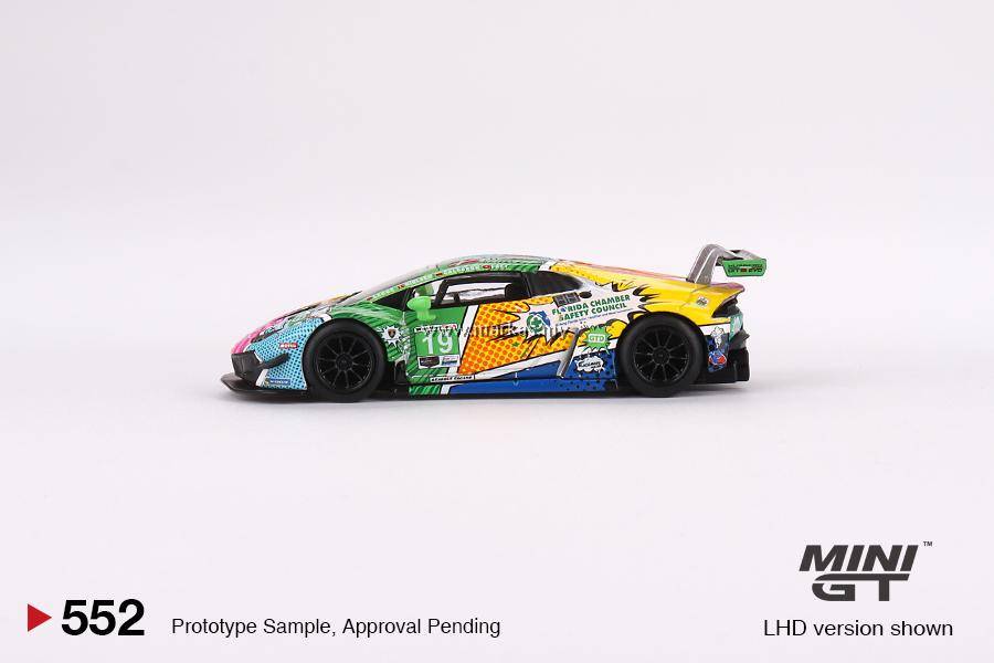 (PO) MINI GT 1/64 #552 LAMBORGHINI HURACAN GT3 Evo #19 GEAR RACING 2020 ...