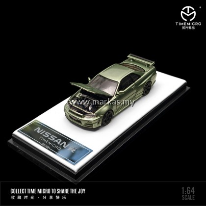 TIME MICRO 1/64 NISSAN GT-R R34 MILLENNIUM JADE