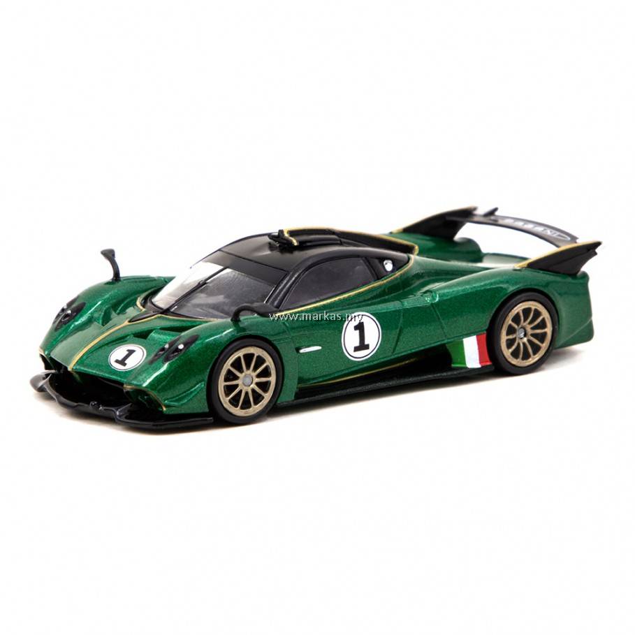 TARMAC WORKS 1/64 PAGANI HUAYRA R VERDE TRIFOGLIO