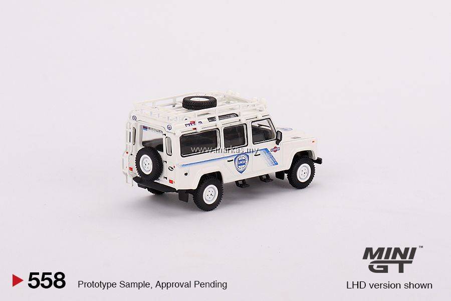 (PO) MINI GT 1/64 #558 LAND ROVER DEFENDER 110 1991 SAFARI RALLY ...