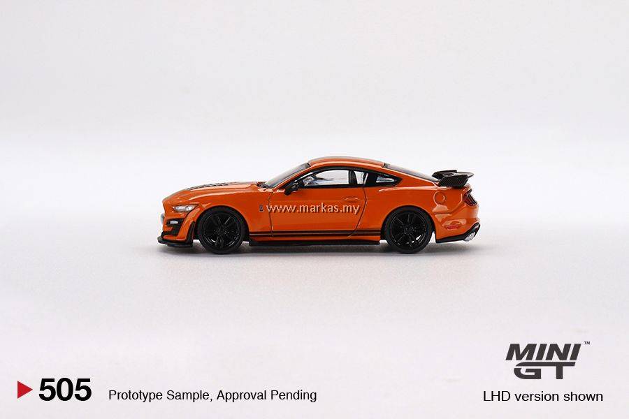 MINI GT 1/64 #505 FORD MUSTANG SHELBY GT500 TWISTER ORANGE