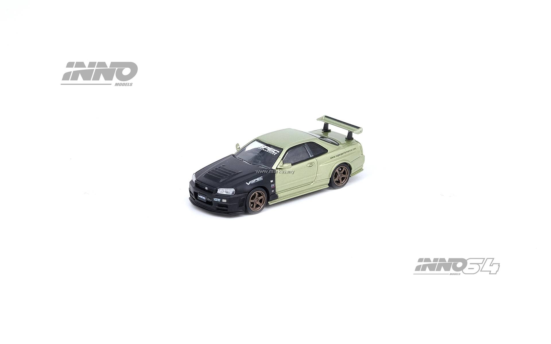 INNO MODELS INNO64 1/64 NISSAN SKYLINE GT-R R34 M SPEC NUR TUNED BY ...