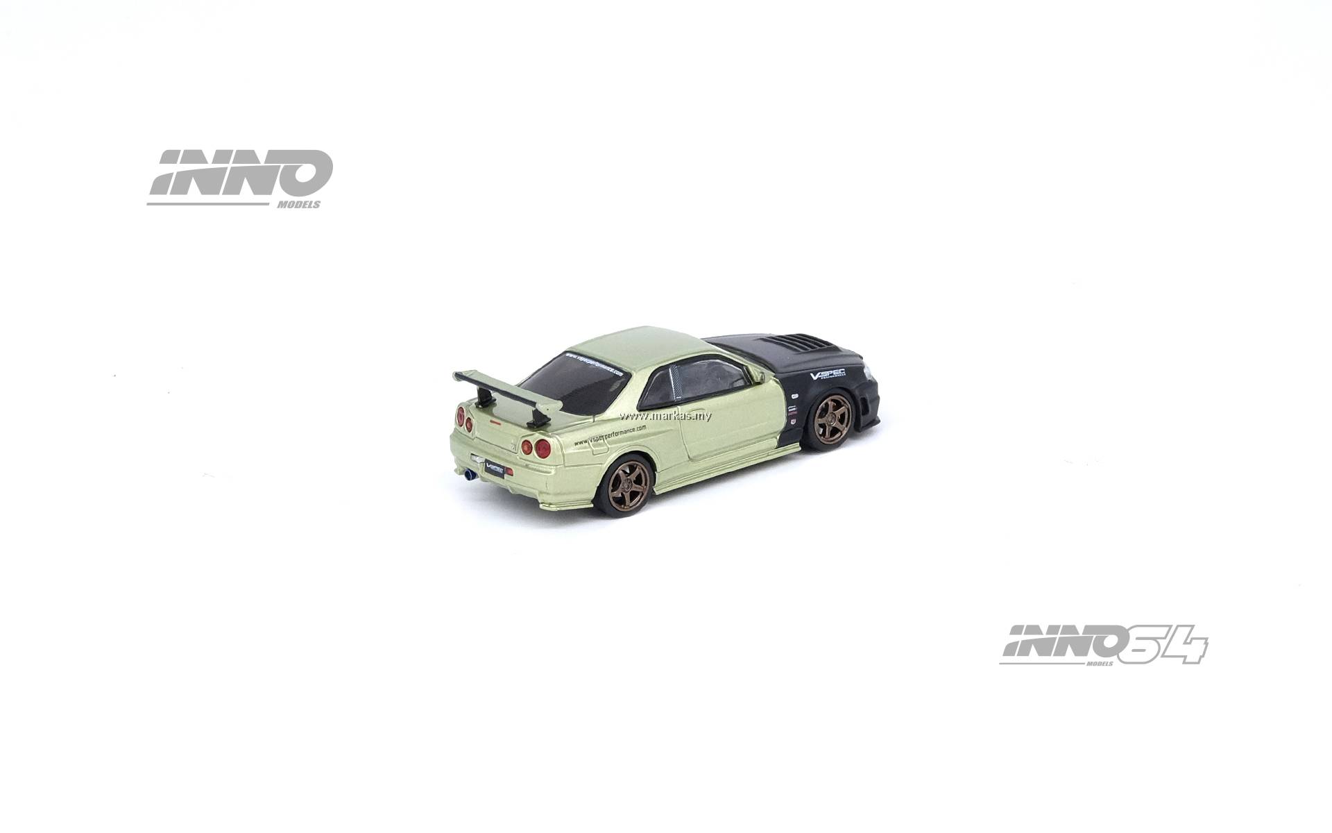 INNO MODELS INNO64 1/64 NISSAN SKYLINE GT-R R34 M SPEC NUR TUNED BY ...