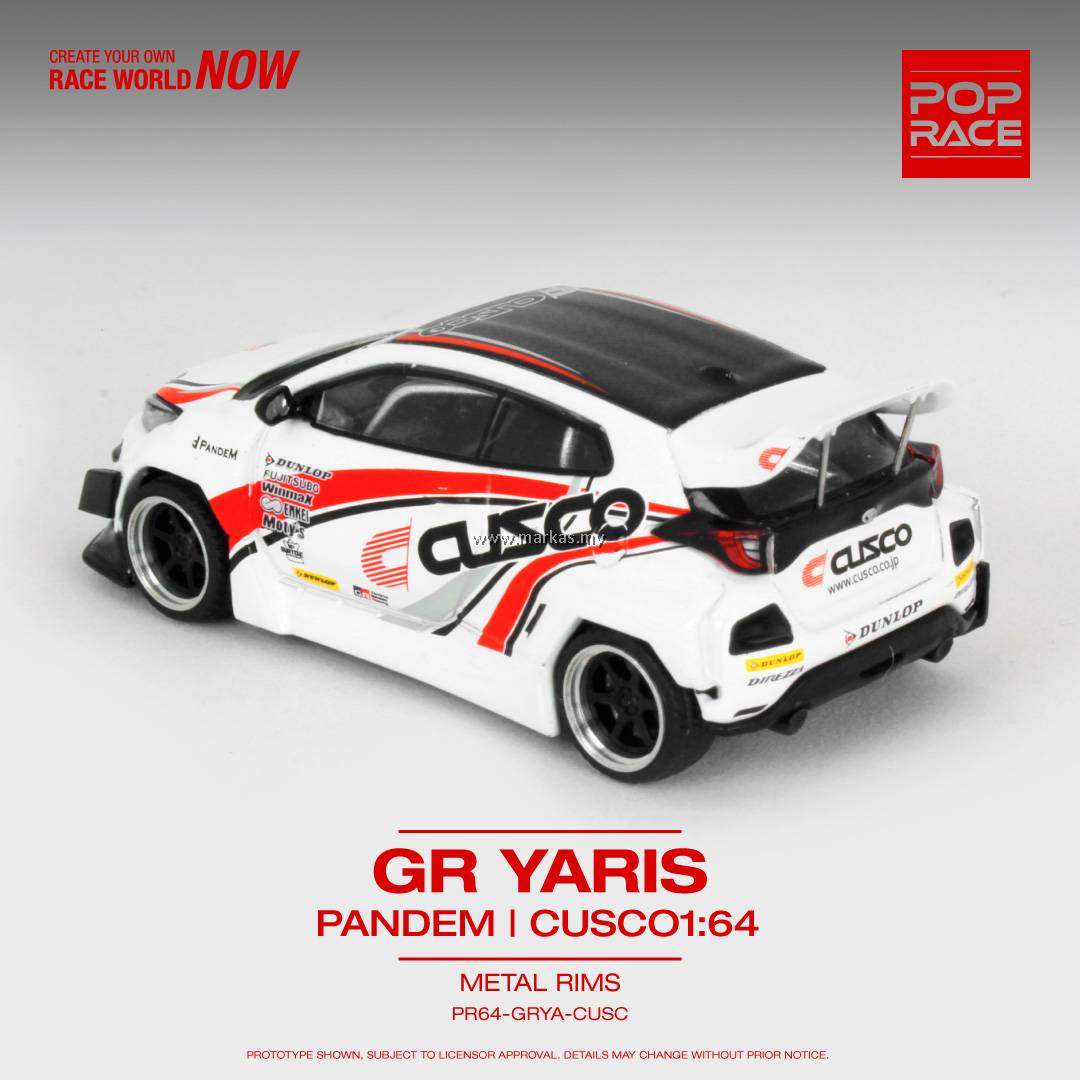 POP RACE 1/64 GR YARIS PANDEM CUSCO