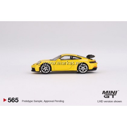(PO) MINI GT 1/64 #565 PORSCHE 911 992 GT3 RACING YELLOW