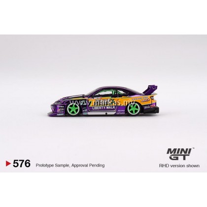 (PO) MINI GT 1/64 #576 NISSAN S15 SILVIA LB-SUPER SILHOUETTE #555 2022 ...