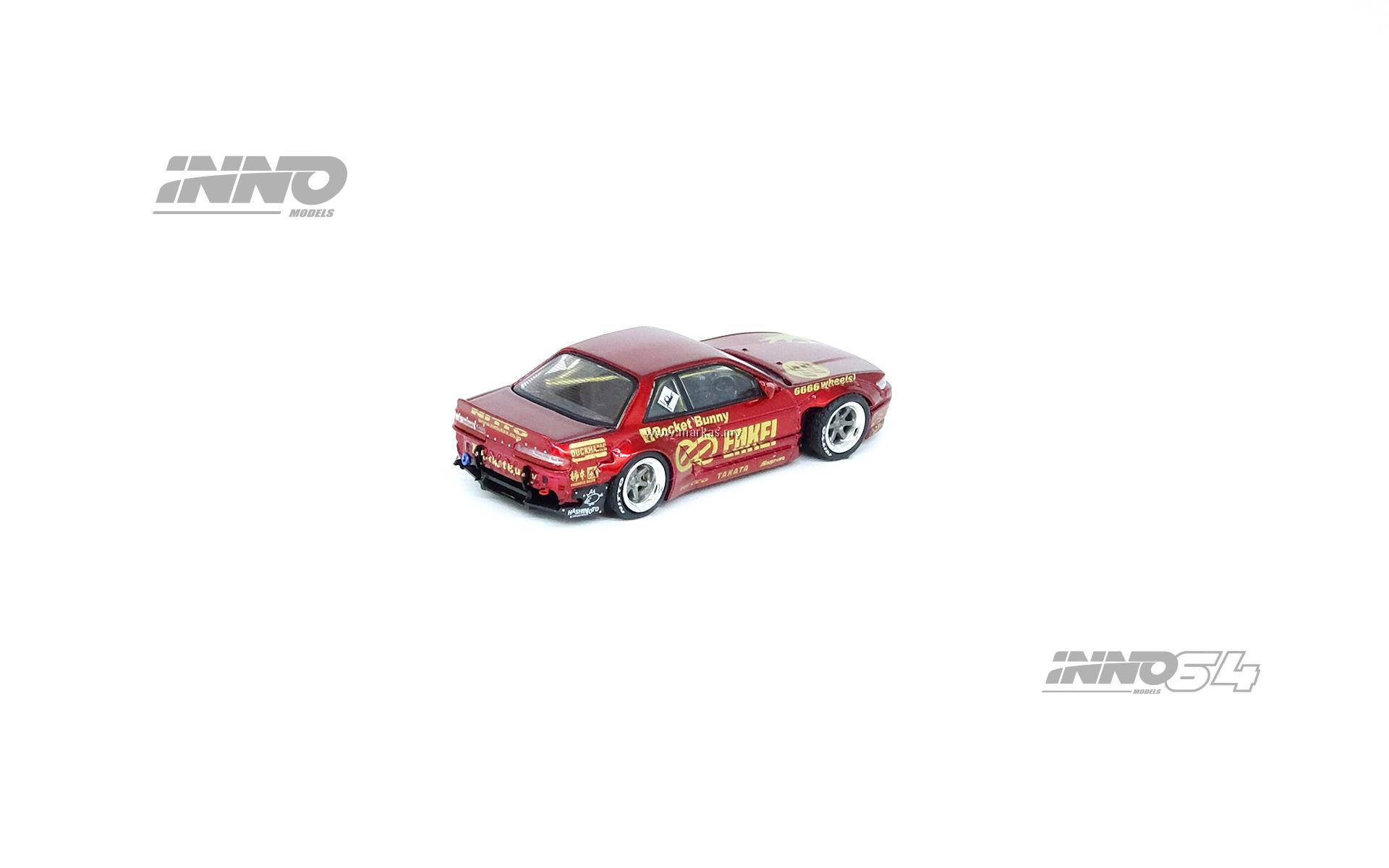 INNO MODELS INNO64 1/64 NISSAN SILVIA S13 V2 PANDEM ROCKET BUNNY RED ...