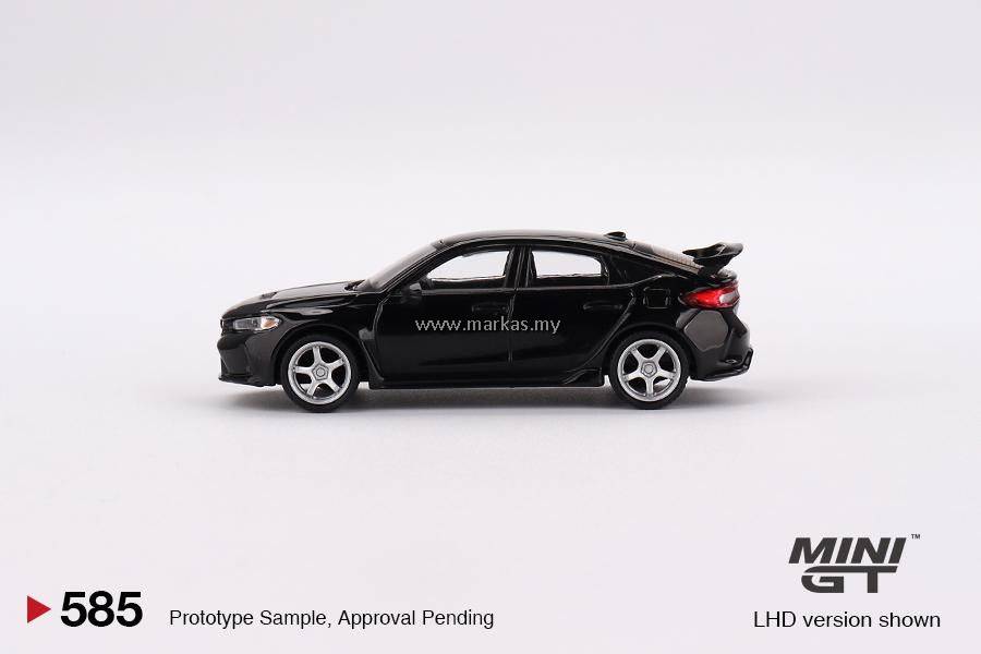 (PO) MINI GT 1/64 #585 HONDA CIVIC TYPE R CRYSTAL BLACK PEARL 2023 WITH ...