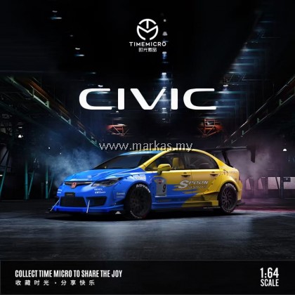 (PO) TIME MICRO 1/64 HONDA CIVIC FD2 SPOON SPORTS