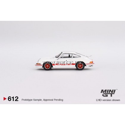 (PO) MINI GT 1/64 #612 PORSCHE 911 CARRERA RS 2.7 GRAND PRIX WHITE WITH ...